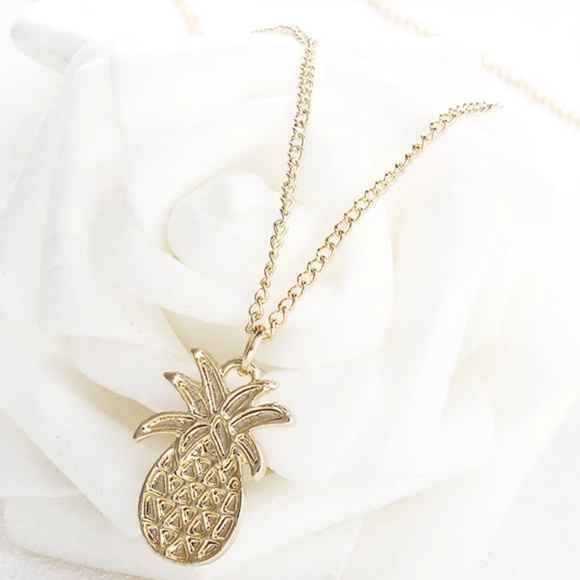 Jewelry | Gold Color Pineapple Pendant Chain Necklace | Poshmark